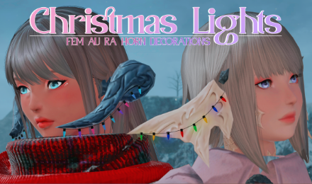 Aether Link - Christmas Lights Fem Horn Deco