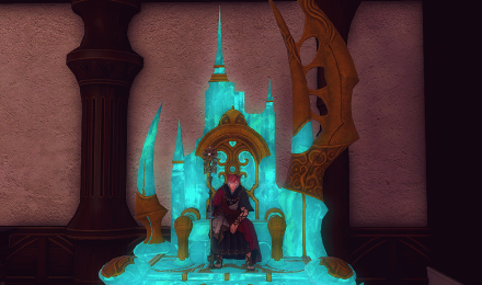 Aether Link - Crystal Tower Throne on Plush Cushion Minion