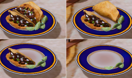 Aether Link - Plate of Tacos on Adventure Basket Minion