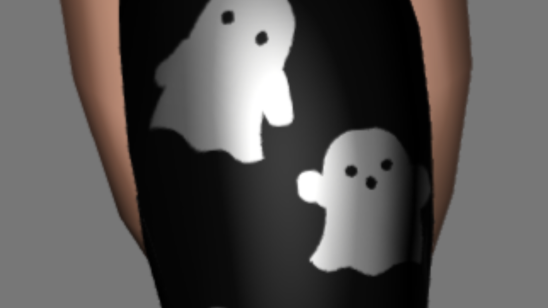 Aether Link - Spoopy Ghost Nails