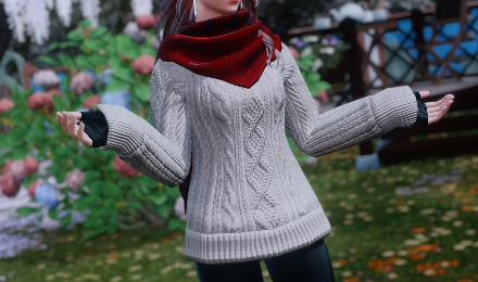 Aether Link - Winter Sweater with Far North Scarf (bibo+ and vanilla ...