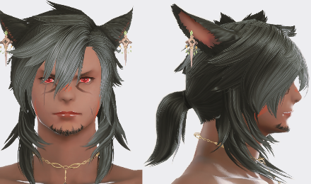 Aether Link - Pony tail Styled for Hire (M Miqo only)