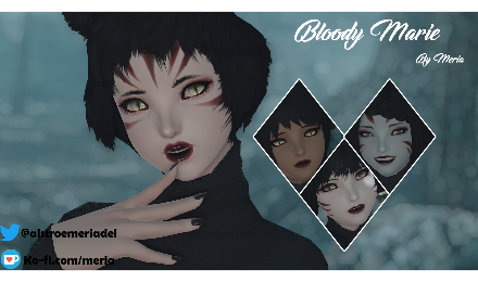 Aether Link - Bloody Marie Makeup