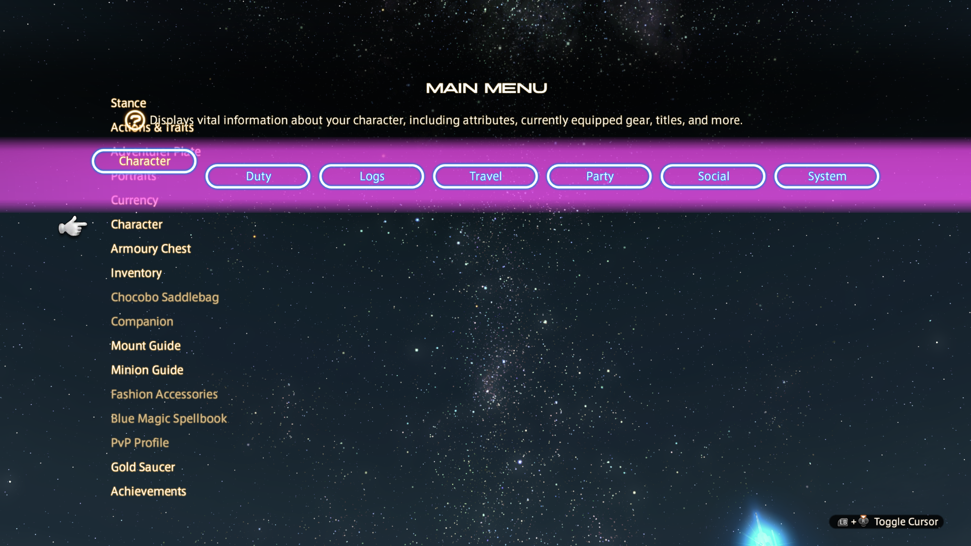 Aether Link - Cross Menu Color Modifier
