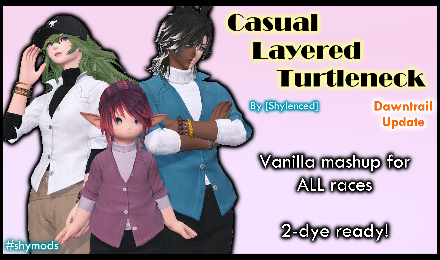 Aether Link - Casual Layered Turtleneck [DT]